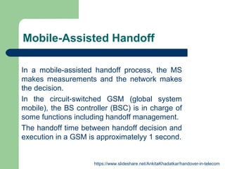Handover management | PPT