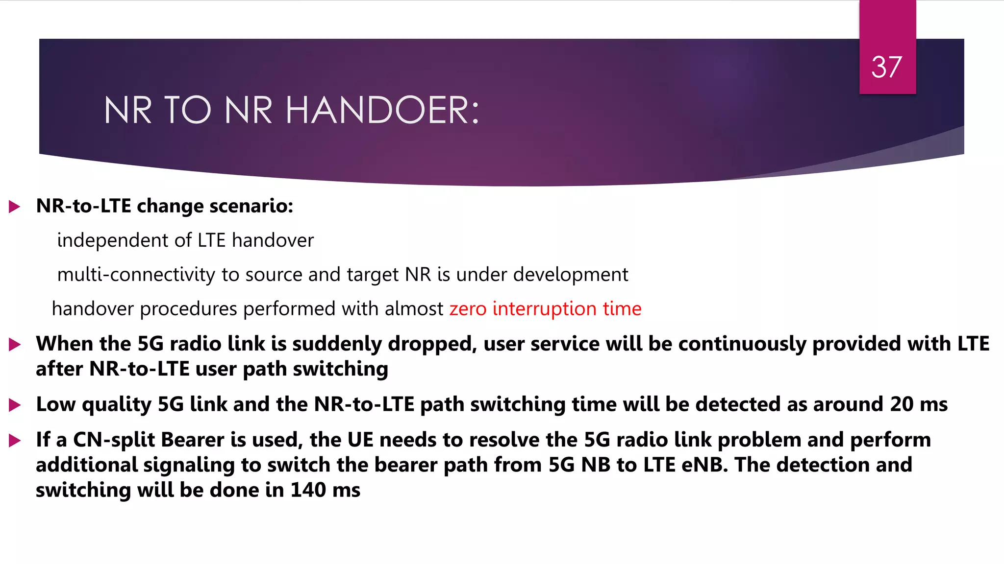 Handover &mobility in 4g5g | PDF