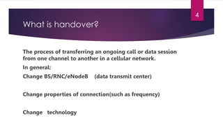 Handover &mobility in 4g5g | PDF