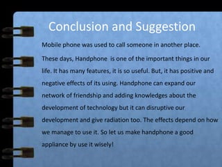 Effects of Handphone | PPT