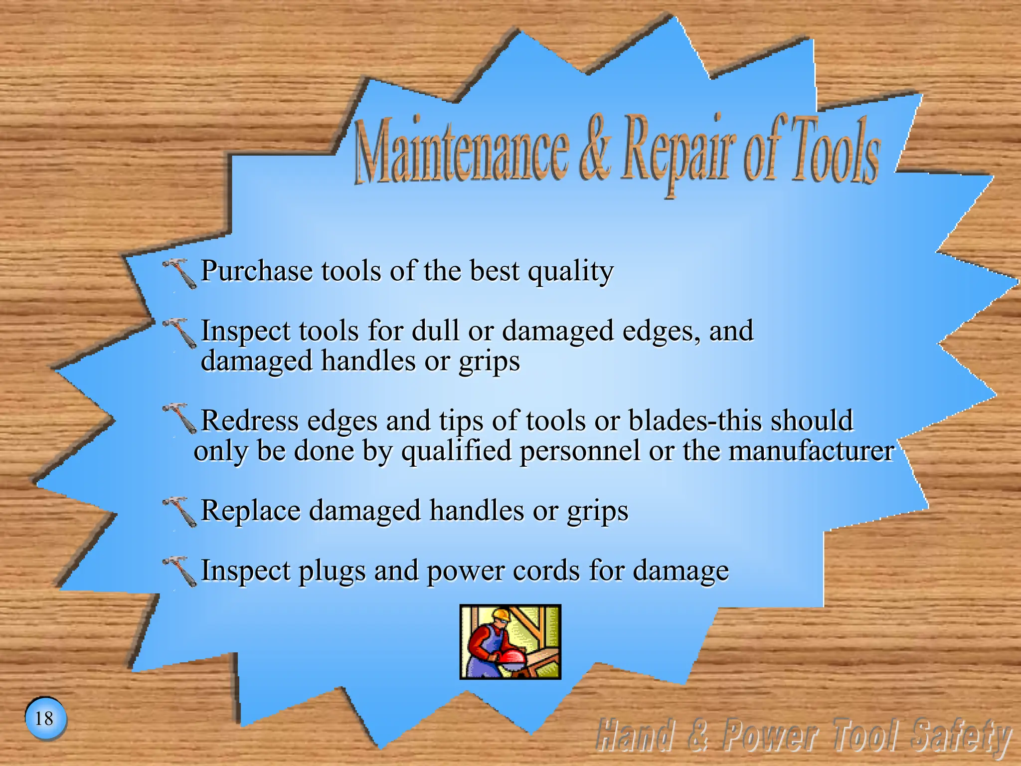 Train Hand Power Tool Safety presentation | PPT