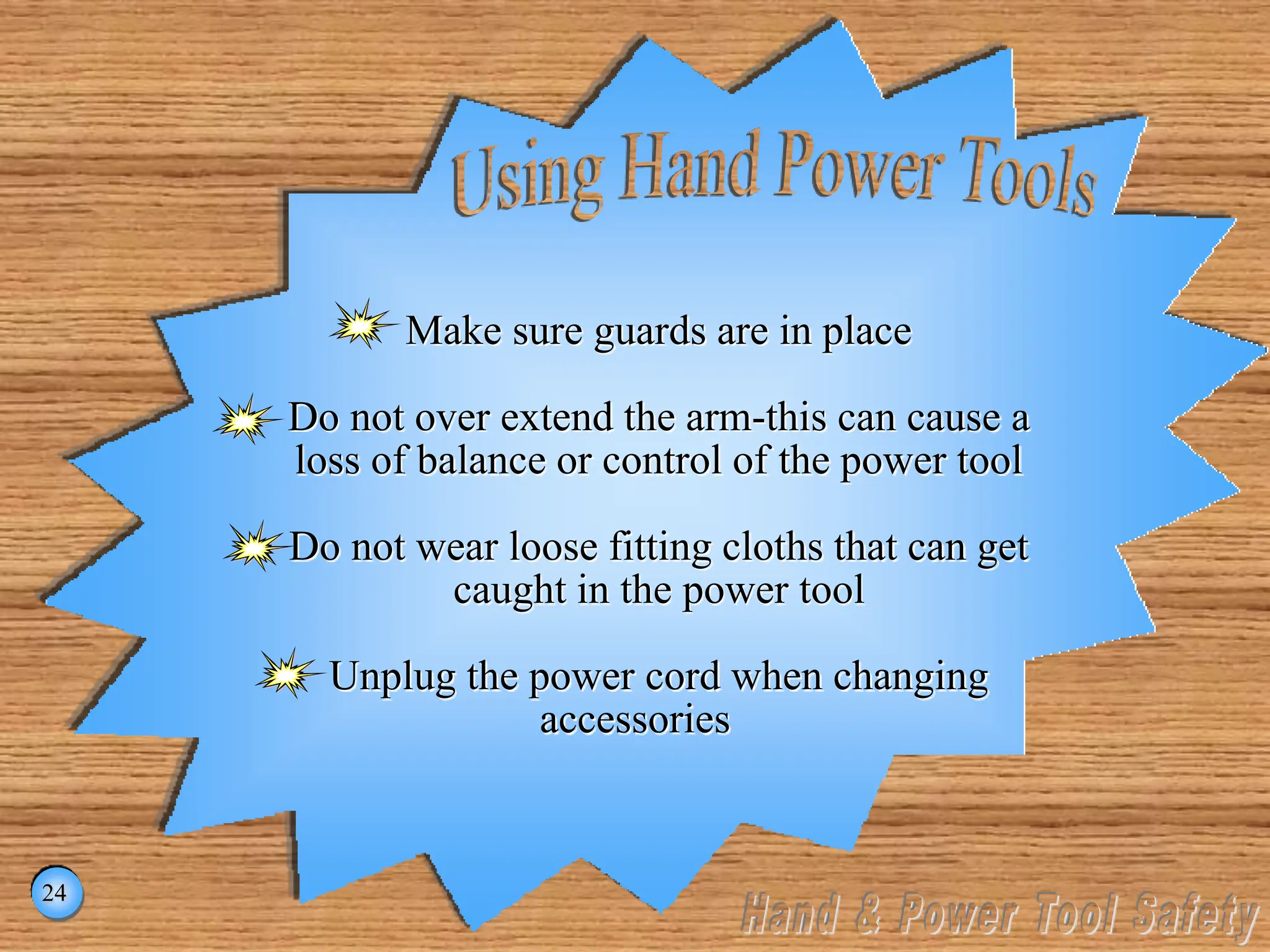 Train Hand Power Tool Safety presentation | PPT