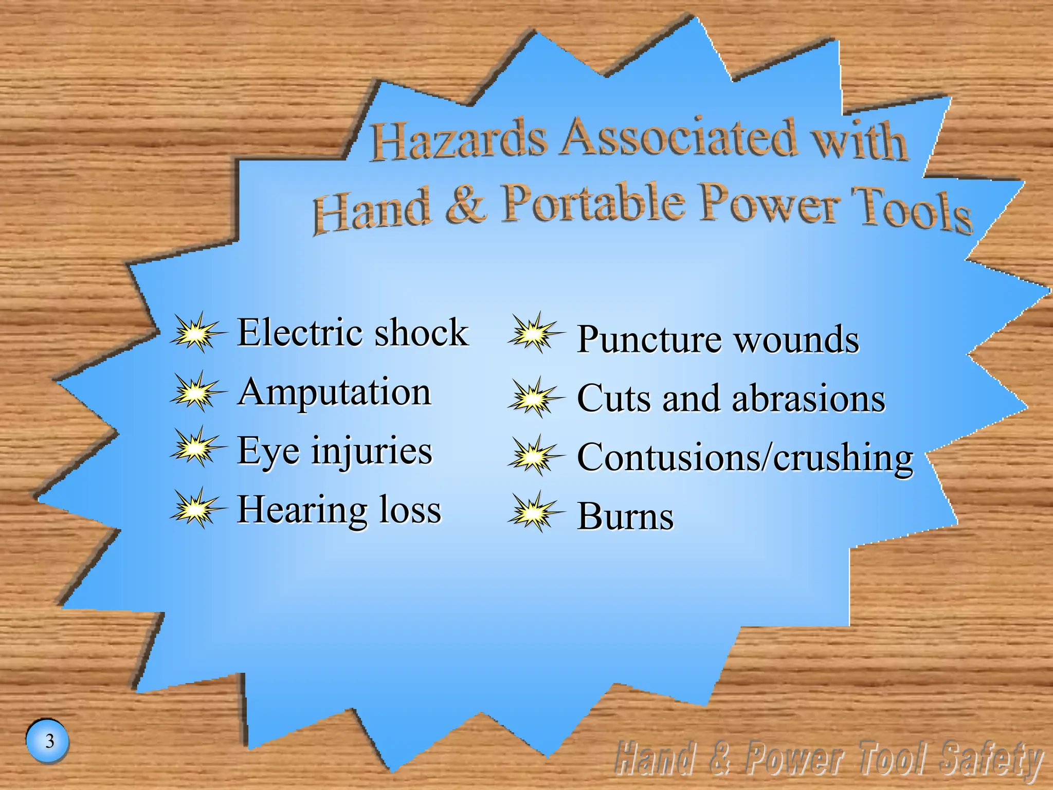 Train Hand Power Tool Safety presentation | PPT