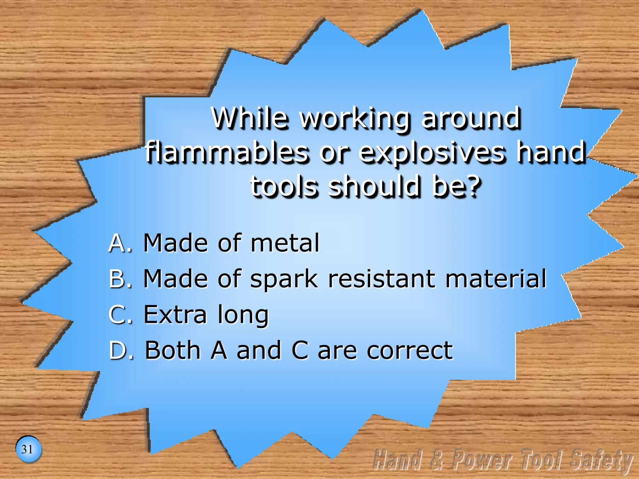 Train Hand Power Tool Safety presentation | PPT