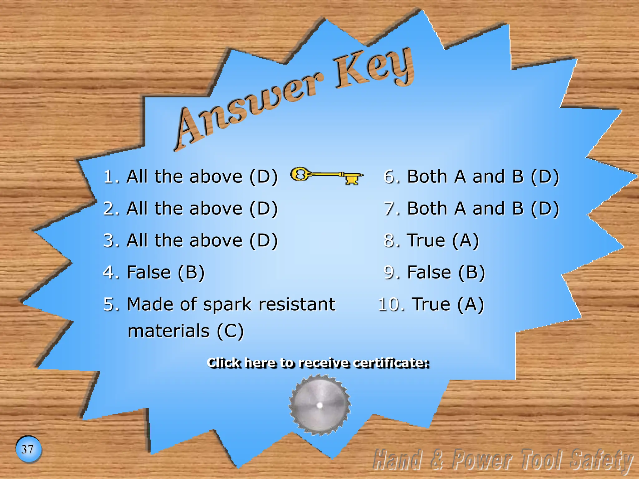 Train Hand Power Tool Safety presentation | PPT