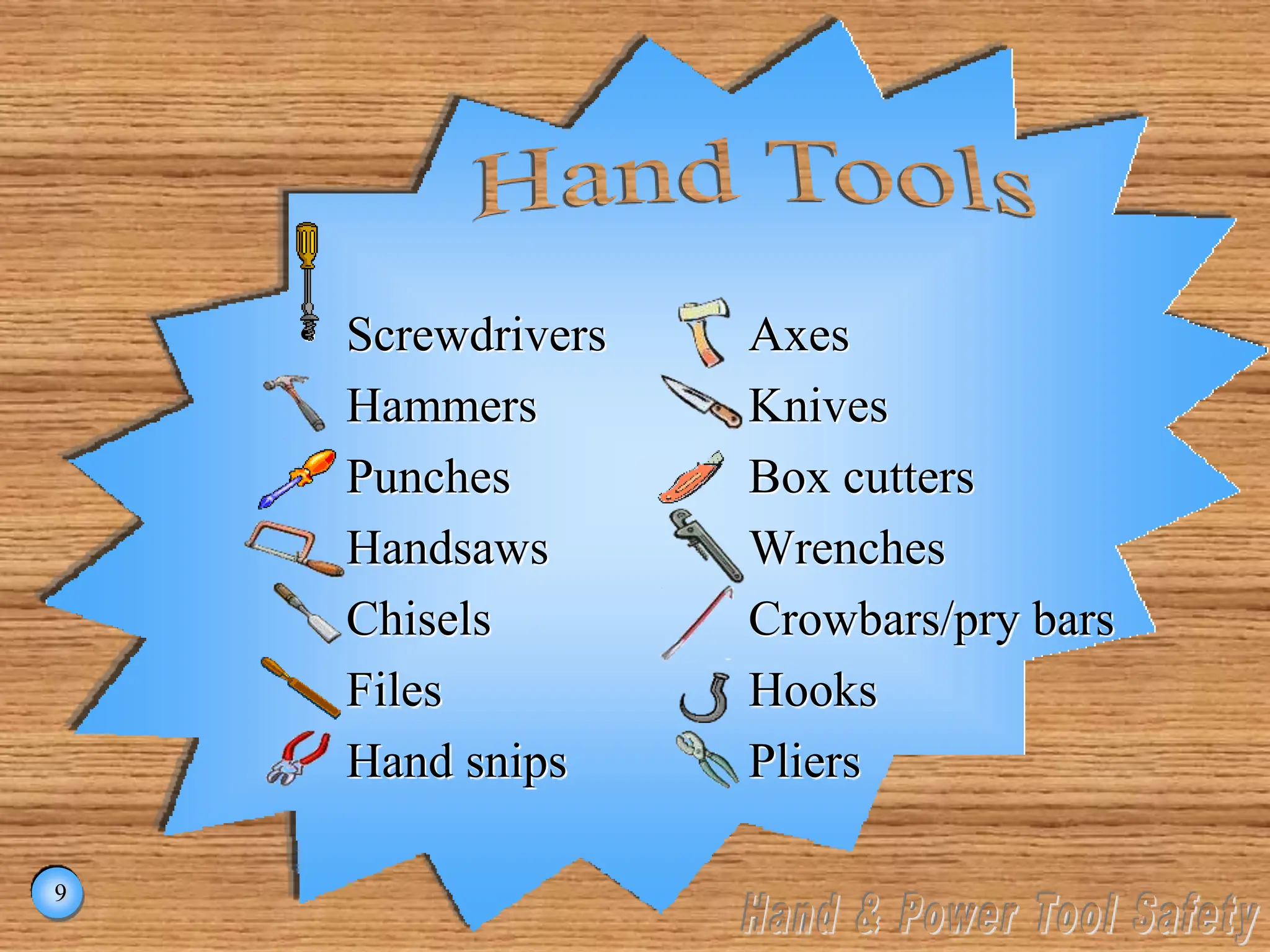 Train Hand Power Tool Safety presentation | PPT