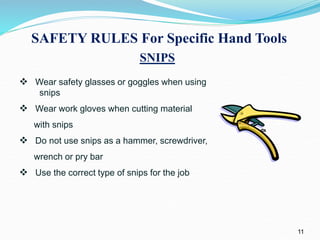 HAND & POWER TOOLS SAFETY and HSE Awareness Training Program | PPT