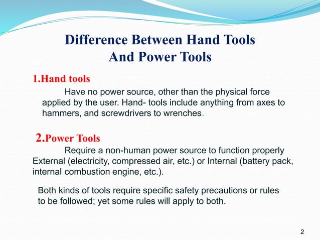 HAND & POWER TOOLS SAFETY and HSE Awareness Training Program | PPT