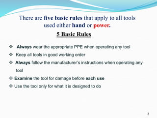 Safety Awareness Program HAND & POWER TOOLS SAFETY.ppt