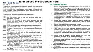 Hand tool and power tools training selfs | PDF