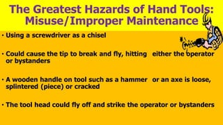 Hand tool and power tools training selfs | PDF