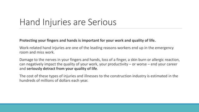 Hand protection | PPTX