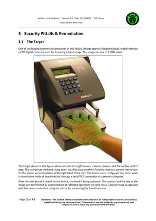 HandPwning Security pitfalls of biometric hand-geometry recognition ...