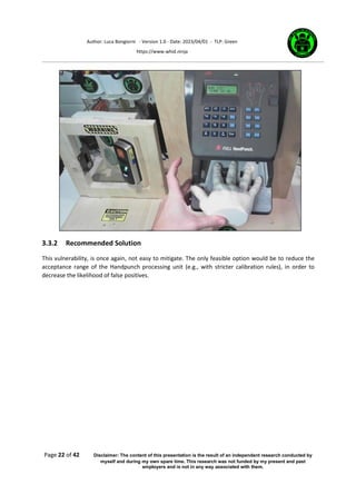 HandPwning Security pitfalls of biometric hand-geometry recognition ...
