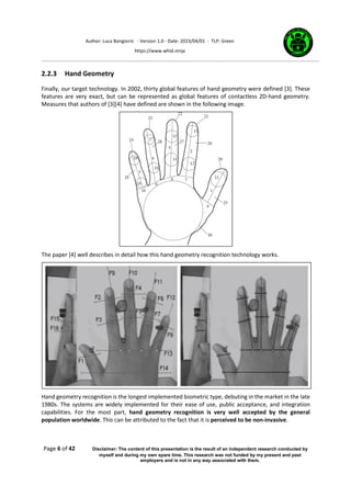 HandPwning Security pitfalls of biometric hand-geometry recognition ...