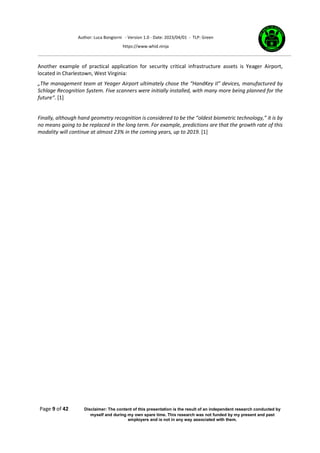 HandPwning Security pitfalls of biometric hand-geometry recognition ...