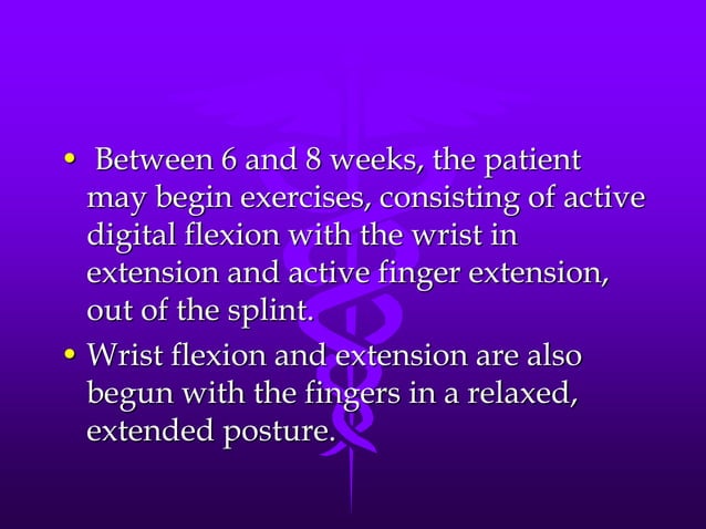 Extensor tendons injury repair and rehabilitation | PPTX