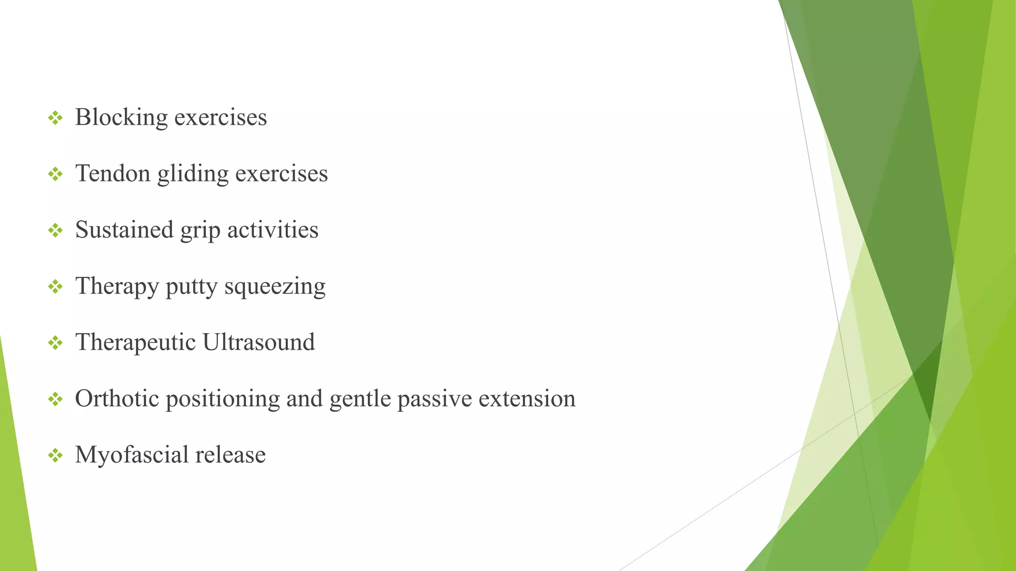 Hand rehabilitation following flexor tendon injuries | PPTX
