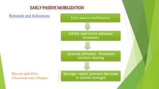 Hand rehabilitation following flexor tendon injuries | PPTX