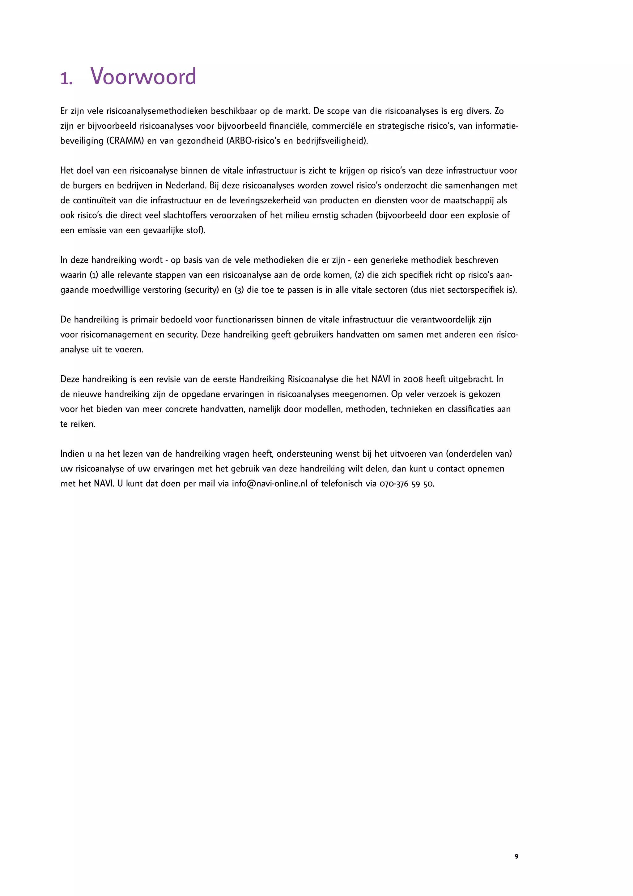 Handreiking Risicoanalyse | PDF