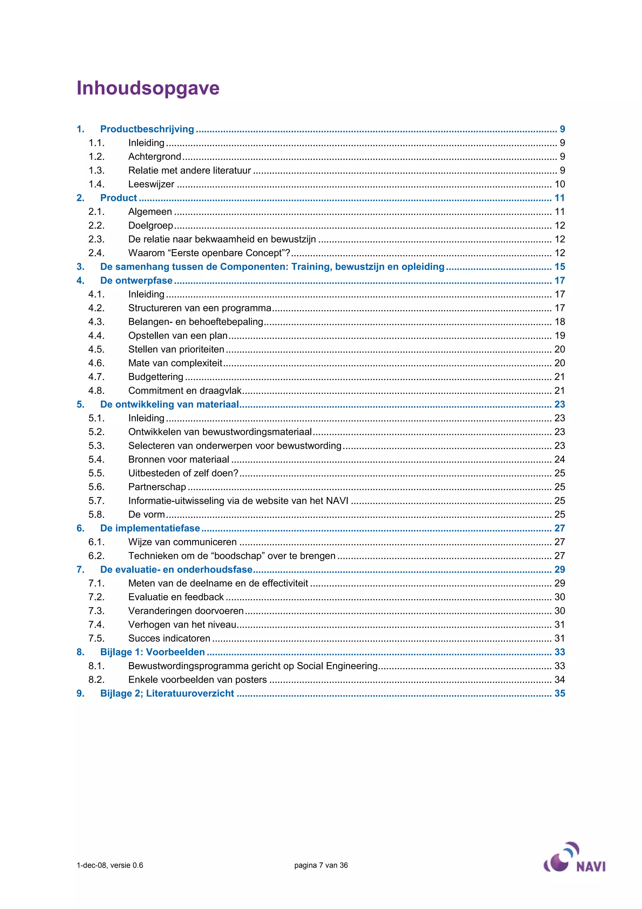 Handreiking - Security Awareness (Concept) | PDF