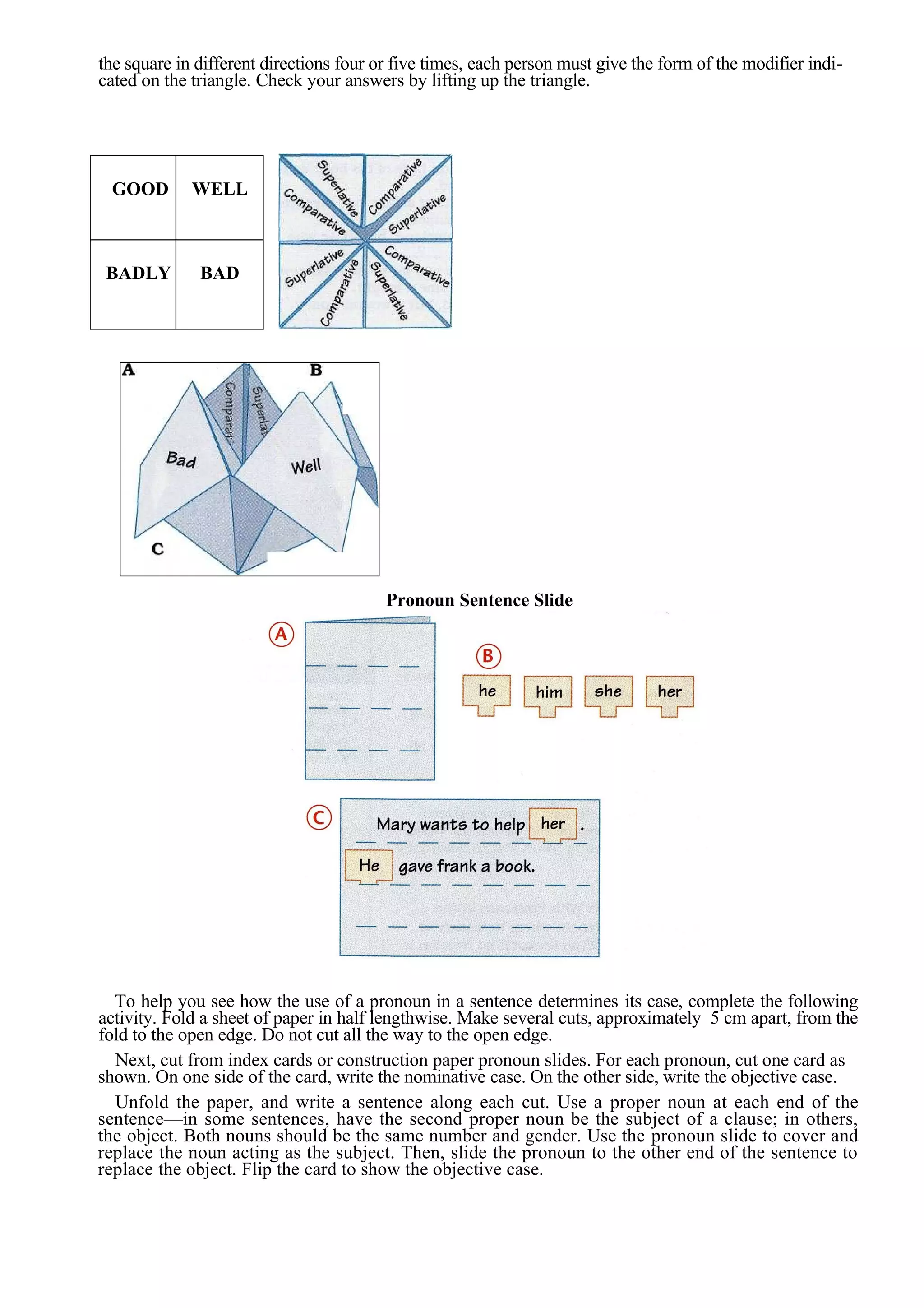Hands-on Grammar Activities | DOC