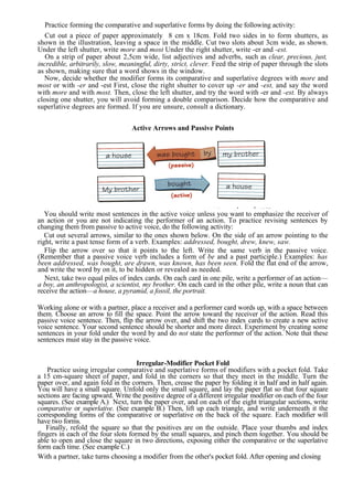 Hands-on Grammar Activities | DOC | Arts and Crafts | Hobbies & Interests