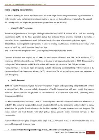 Hands Internship Report | PDF