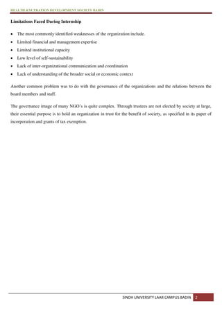 Hands Internship Report | PDF
