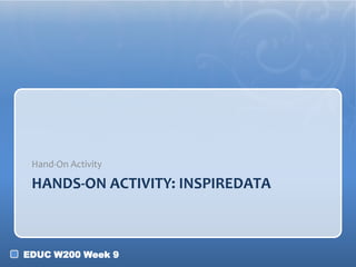 Hands on activity | PPTX | Technology & Computing