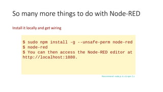 Hands on-intro to Node-RED | PDF