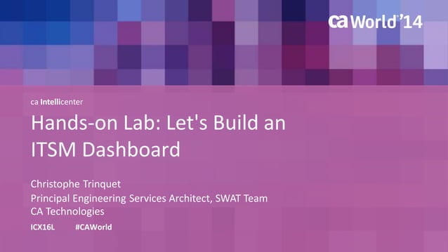 Hands-On Lab: Let's Build an ITSM Dashboard | PDF | Databases ...