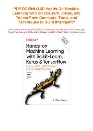 Hands-On Machine Learning with Scikit-Learn, Keras, and TensorFlow ...