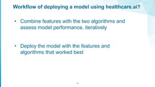 Hands-on Machine Learning Using Healthcare | PPTX