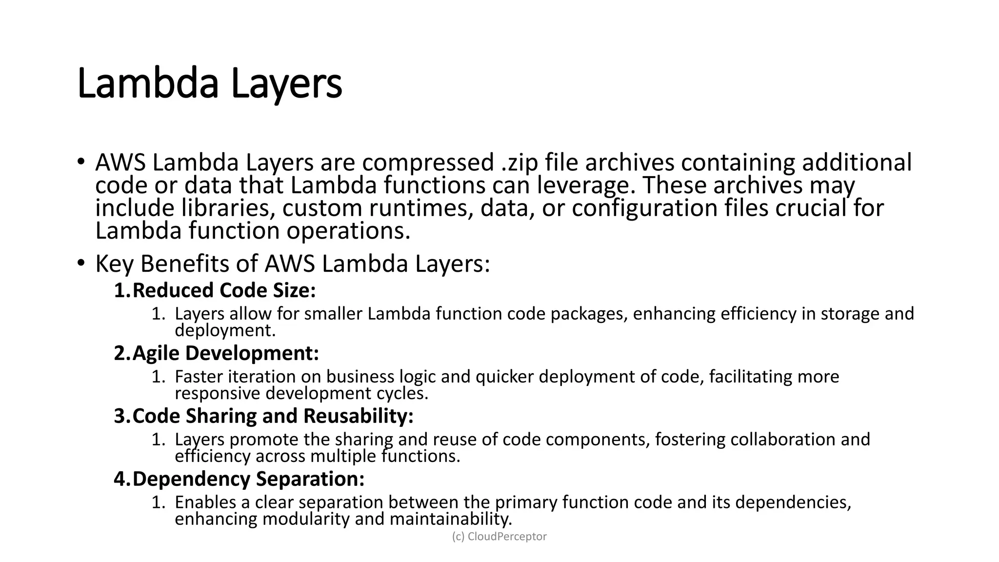Building Better AWS Lambdas: Unlocking the Power of Layers | PPT