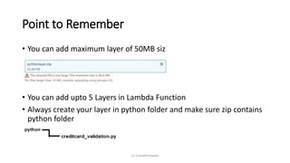 Building Better AWS Lambdas: Unlocking the Power of Layers | PPTX | Cloud Computing | Internet