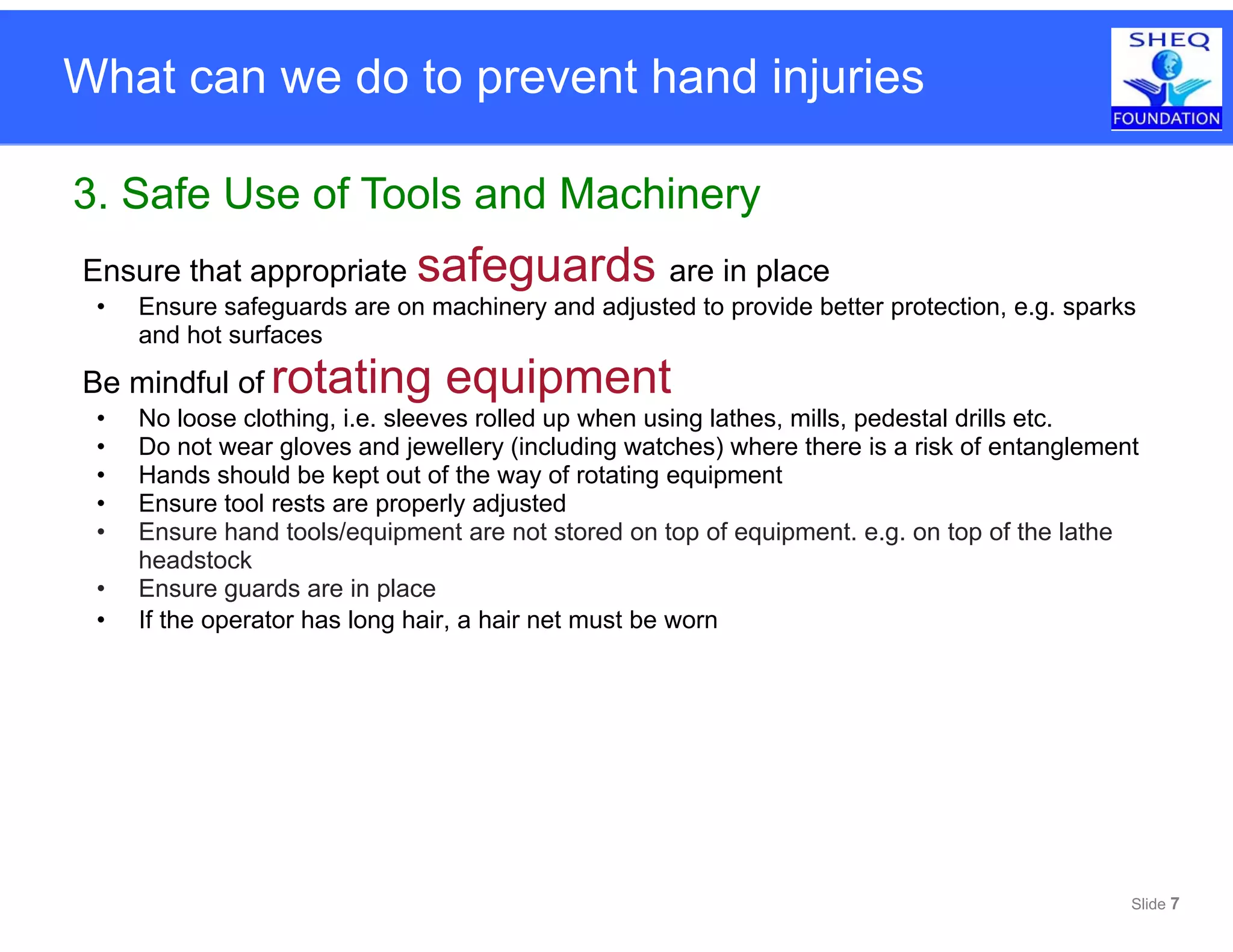 Hand safety | PDF