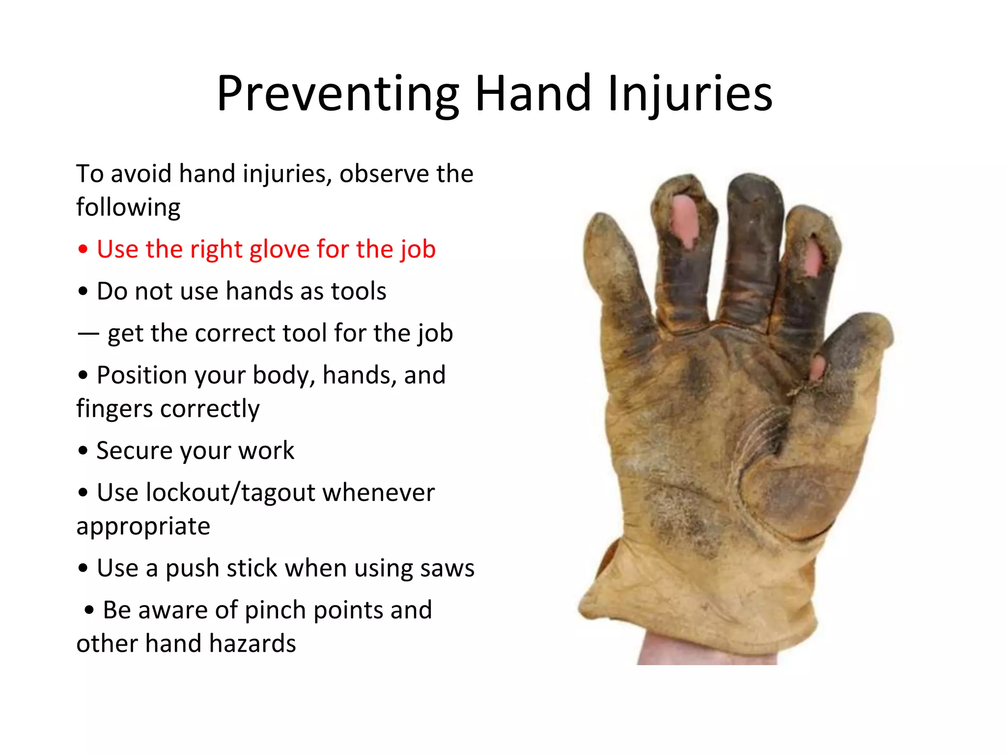 Hand Safety 2020 | PPTX