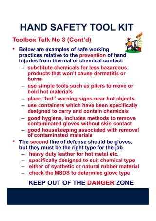 Hand safety toolkit from iadc website | PDF
