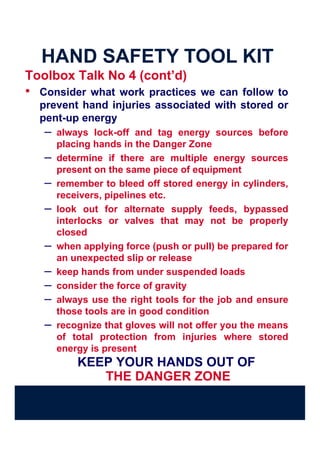 Hand safety toolkit from iadc website | PDF