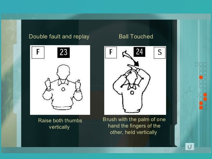 Hands and arms signals