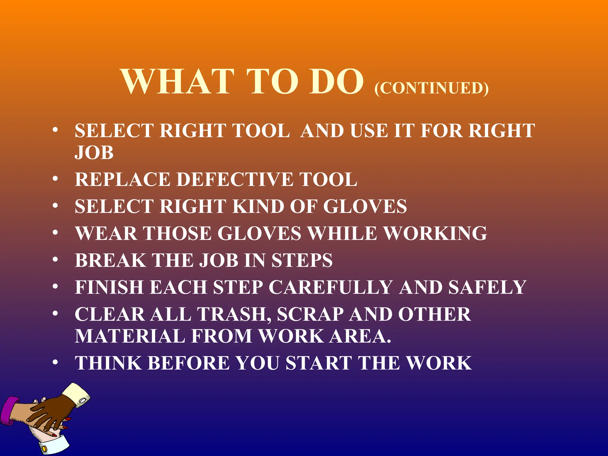 HANDS_AND_FINGERS_SAFETY for safety training | PPT
