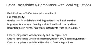 Hand Sanitiser Production Facility | PDF