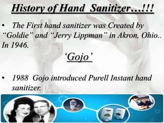 Hand sanitizers | PPTX