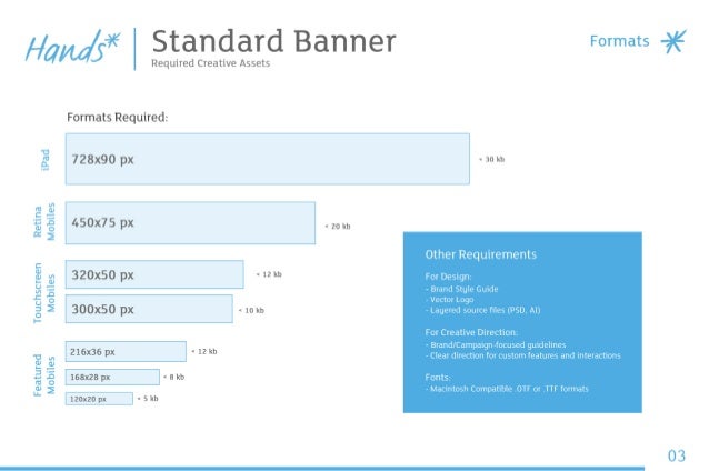 Standard Banner Guidelines