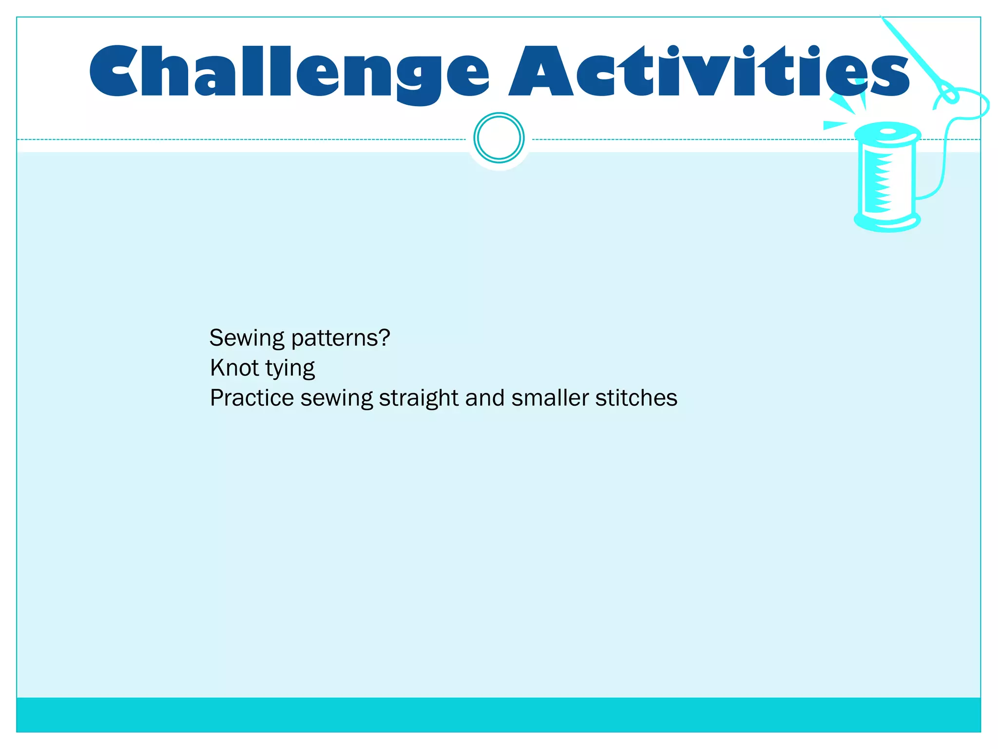 Hand Sewing Stitches PPT with videos.pdf | Needlework | Arts and Crafts