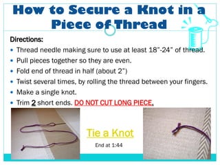 Hand Sewing Stitches PPT with videos.pdf