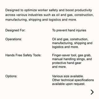 Hands Free Safety - Finger Saver Tool, Gas Grab, Single Slings ...