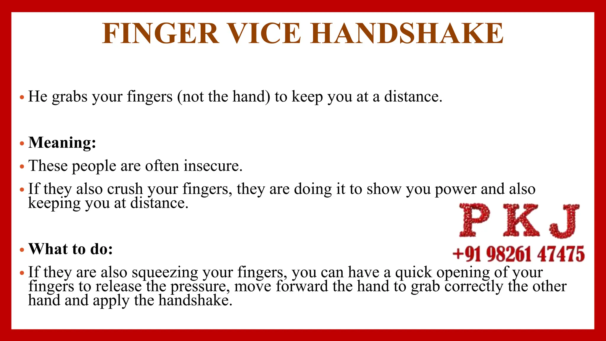Give an Effective Handshake - Meaning - What to do | PPTX
