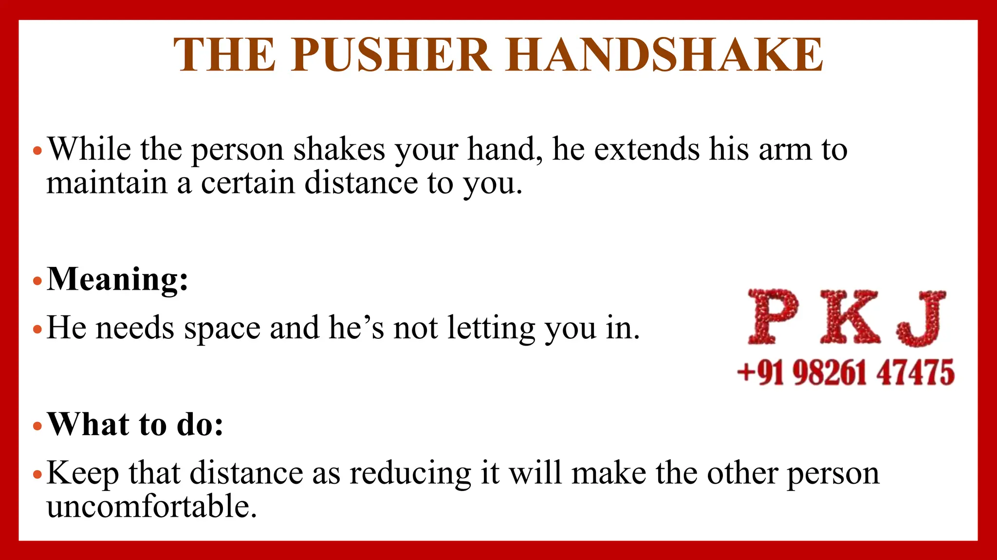 Give an Effective Handshake - Meaning - What to do | PPTX